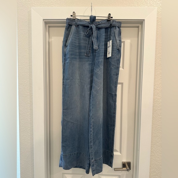Oat New York | Jeans | Oat New York Light Blue Wide Leg Jeans | Poshmark